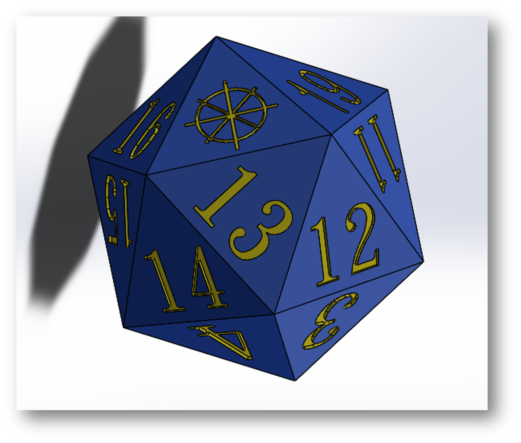 Archivo STL DADO DE ROL・Diseño para descargar y imprimir en 3D・Cults