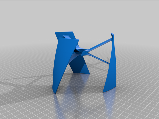 Free STL file Vertical Axis Wind Turbine Model・3D print object to download・Cults