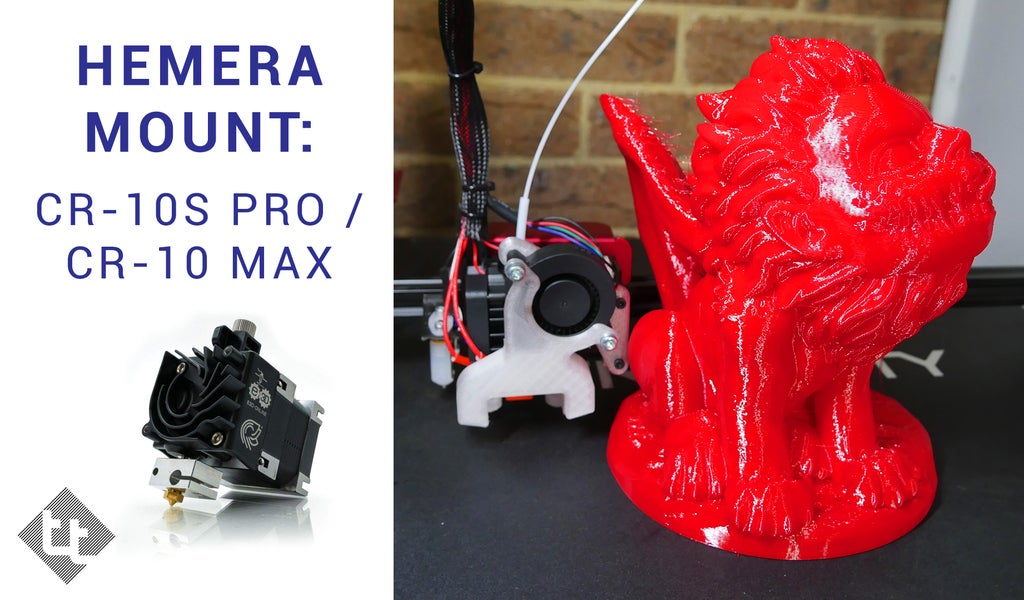 Free STL file CR-10S Pro / CR-10 Max Hemera adaptor・3D printing template to download・Cults