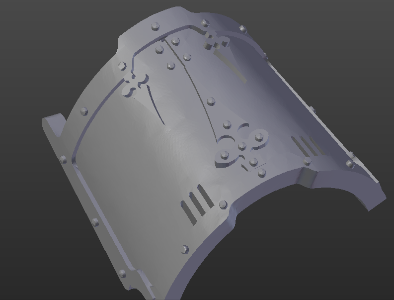 Free STL file Ultra smooth armor pieces for royal chevaliers・3D print ...