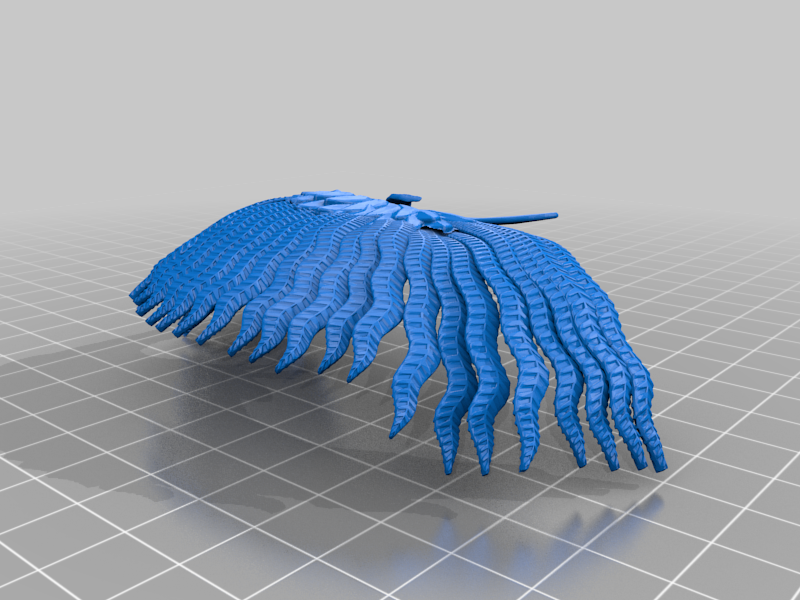 Free STL file Wavy wings for mega chicken mage 🐔・3D print object to ...