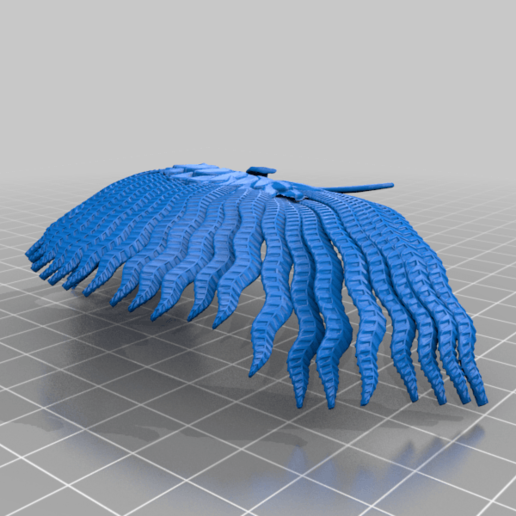 Download free STL file Wavy wings for mega chicken mage • 3D printing ...