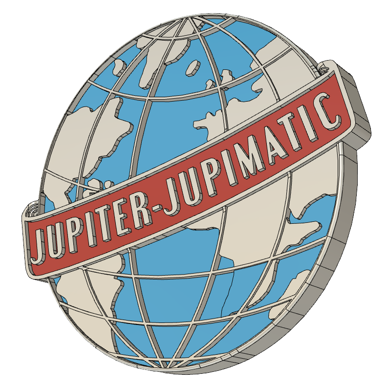 Archivo STL Jukebox Jupiter Logotipo de Jupimatic・Diseño de impresión ...