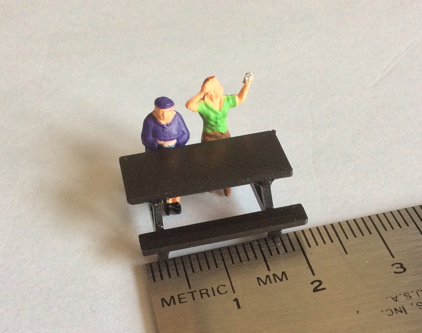 Free STL file HO Scale - Picnic Table 🏛️・3D printing design to download ...