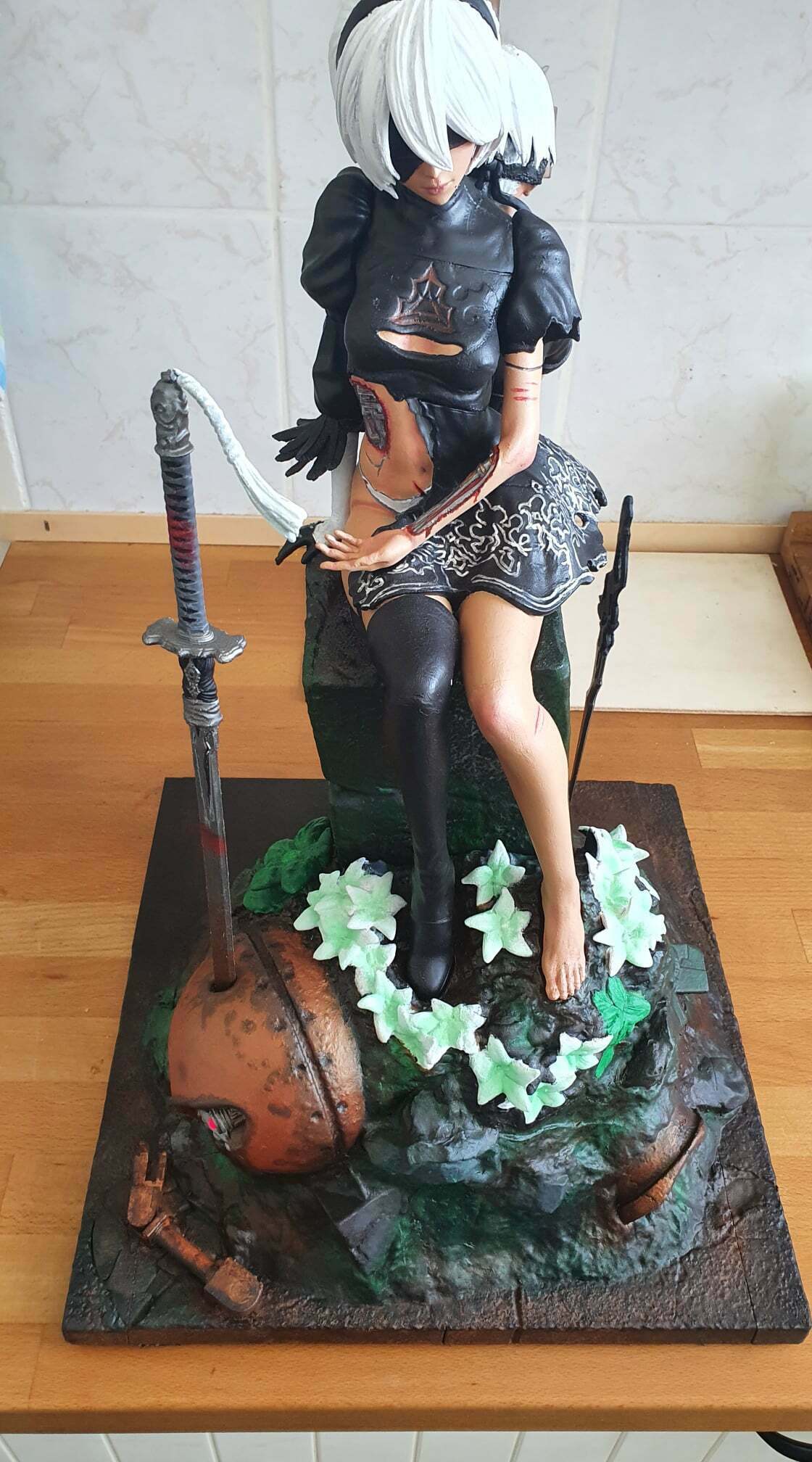 3D printed NieR:Automata 2B and 9S 3D print • made with Flashforge ...