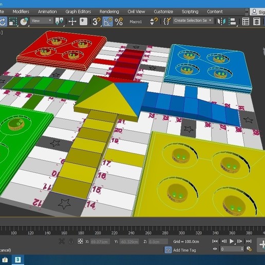 Download STL file Parchis Board or Ludo Star 3D print model • 3D print ...