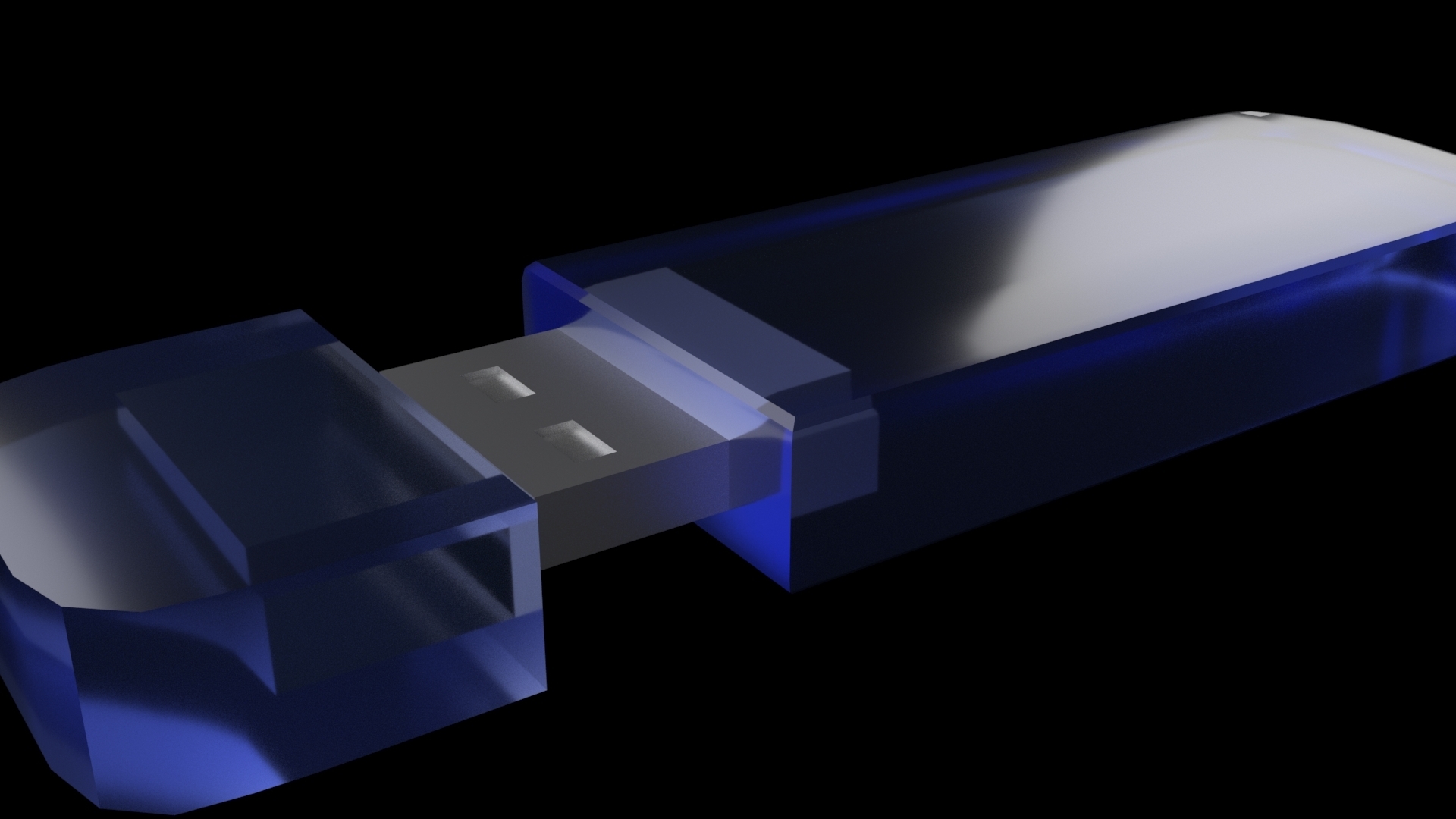 Download STL file USB Blue and Red 3d print model • 3D print design ・ Cults