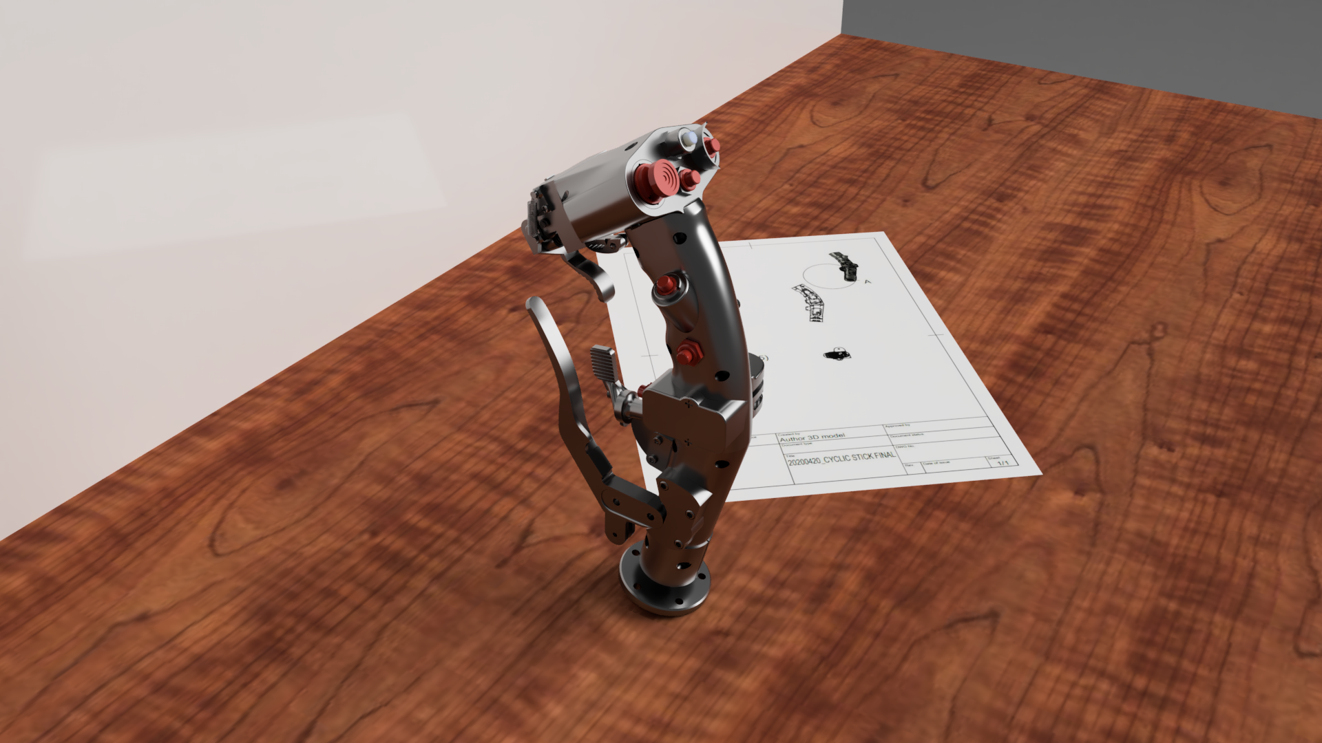 3D file Joystick Ka-50 Black Shark cyclic grip 🕹️・3D printing model to ...