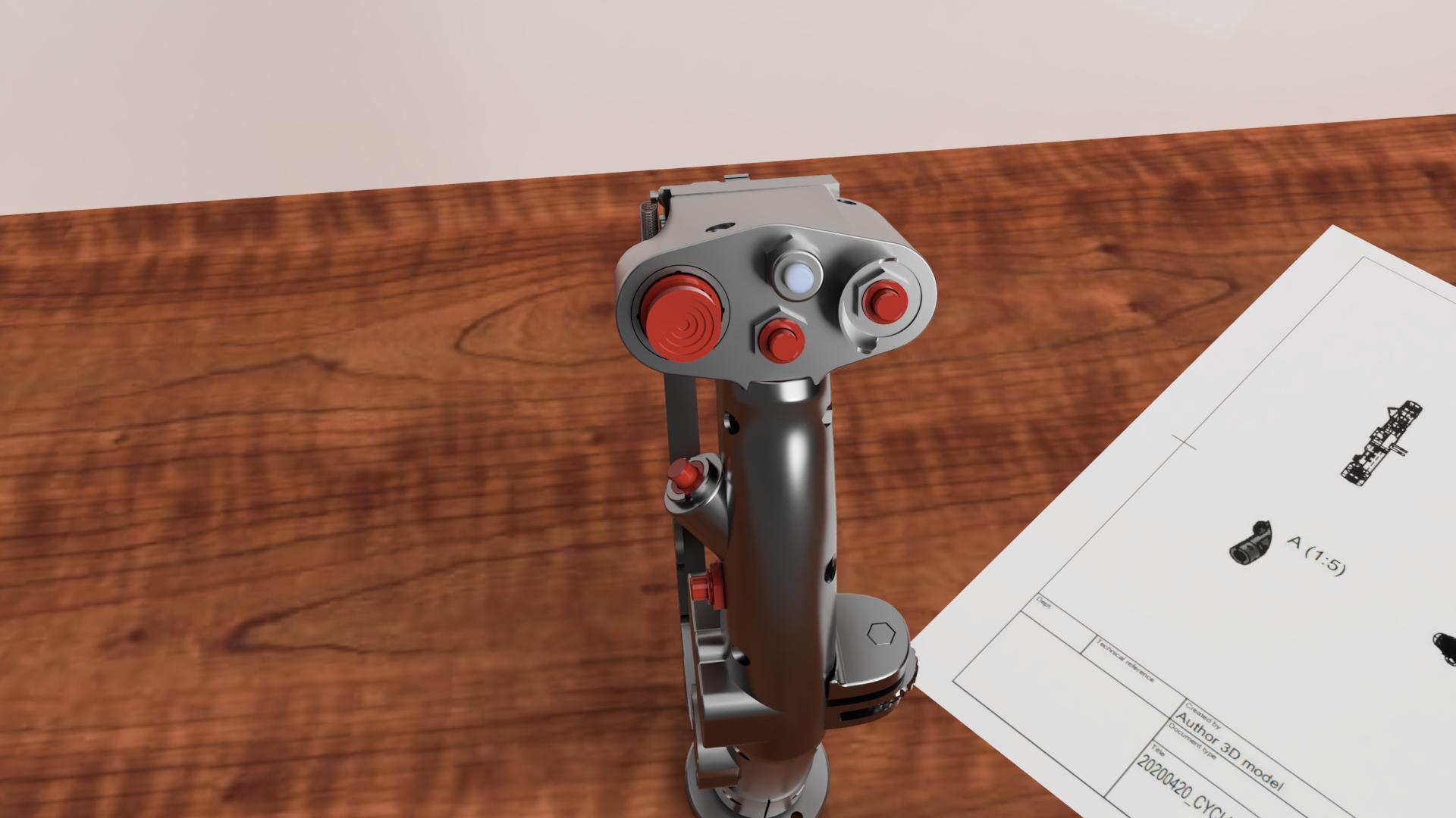 3D file Joystick Ka-50 Black Shark cyclic grip 🕹️・3D printing model to ...