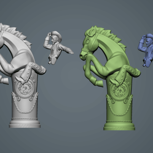 Download free STL file Bucking Bronco Free 3D print model • Design to ...