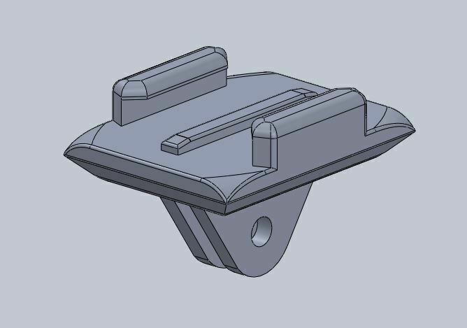 Free STL file Gopro mount adapter quick release・3D printable model to ...