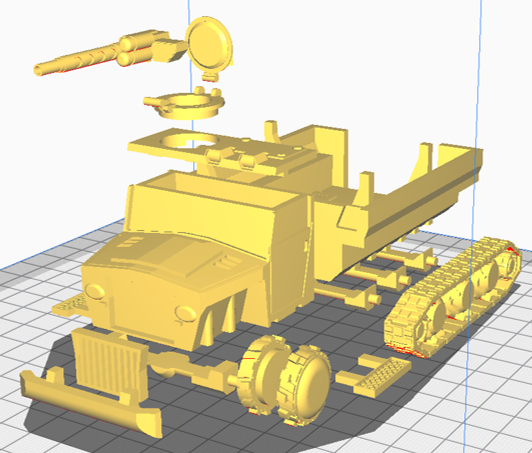 Free 3D file Sci-Fi HalfTrack・3D printable design to download・Cults