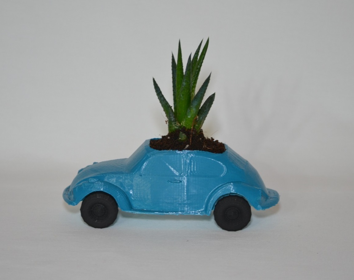 Free STL file Volkswagen Beetle Planter・3D print model to download・Cults