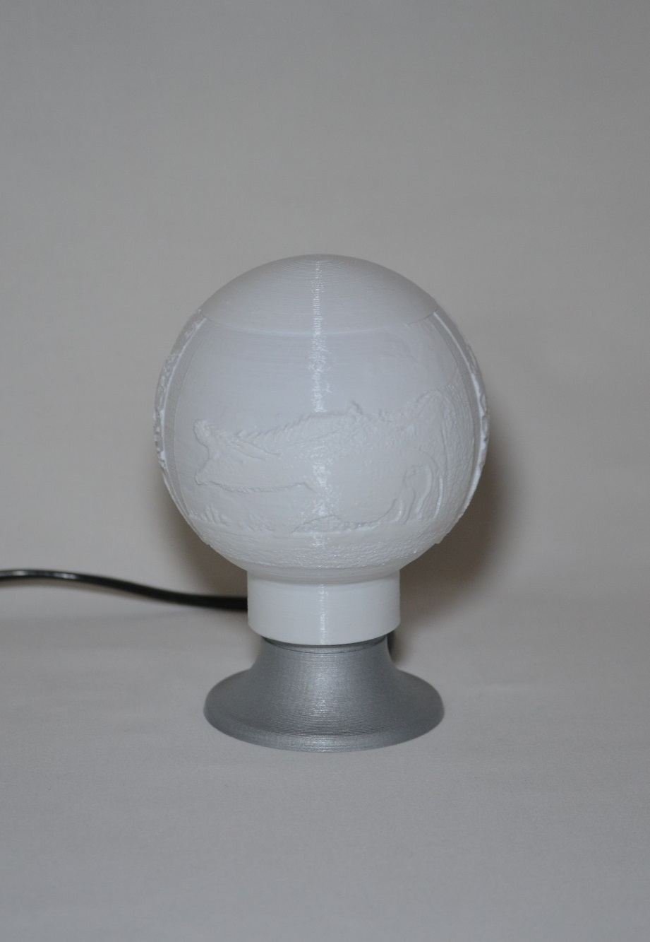 Free STL file Game of Thrones Sphere Lithophane Lamp・Model to download ...