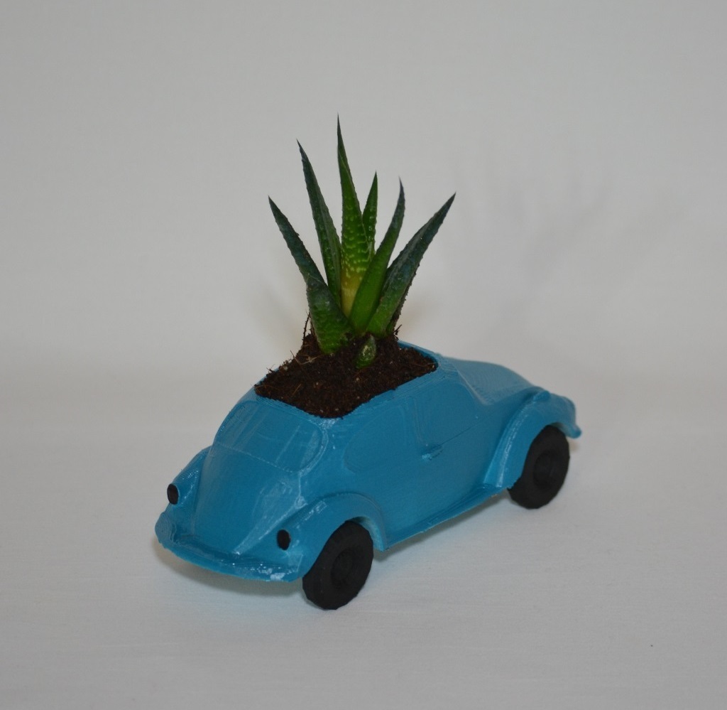 Free STL file Volkswagen Beetle Planter・3D print model to download・Cults