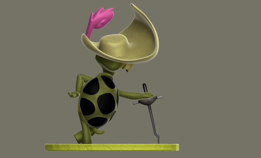 3D file Touche Turtle - 15 Cm 🐢・3D print object to download・Cults