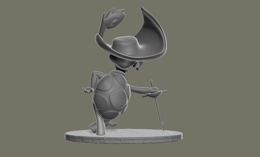 3D file Touche Turtle - 15 Cm 🐢・3D print object to download・Cults