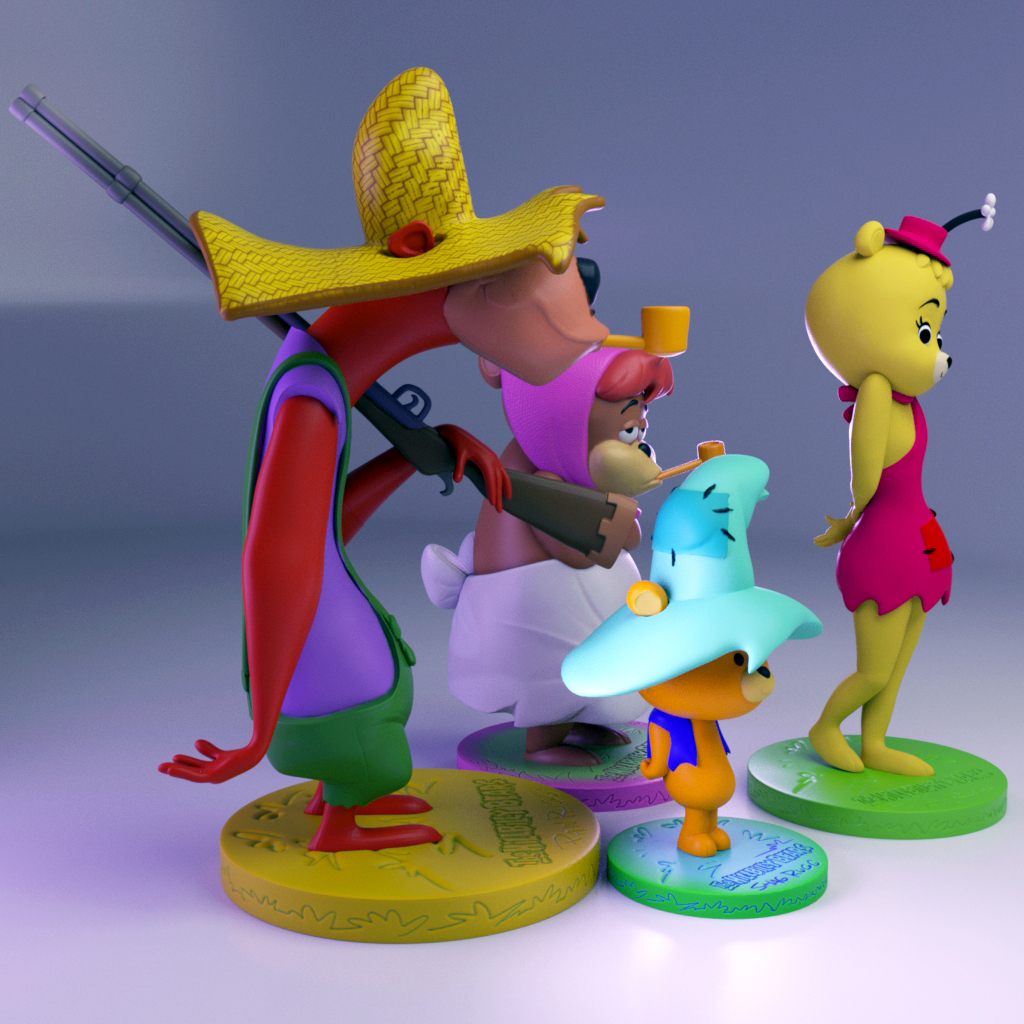 3D file The HillBilly Bears - Collection 🎨・Model to download and 3D ...