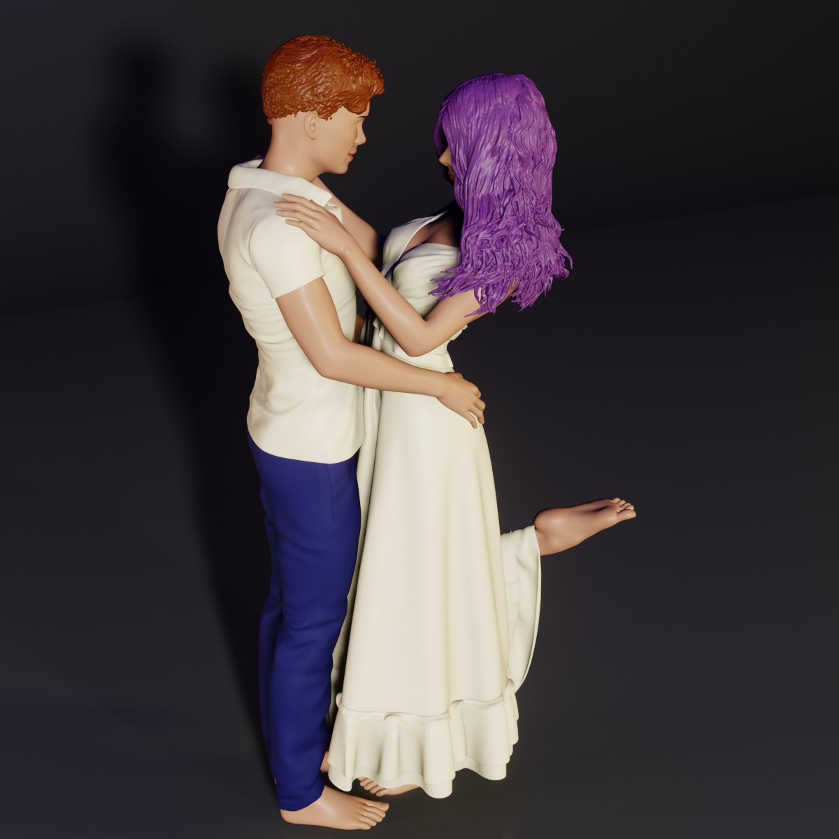 STL file Romantic Couple・3D printer design to download・Cults