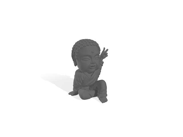 Free STL file Baby Buddha Peace・3D printer design to download・Cults