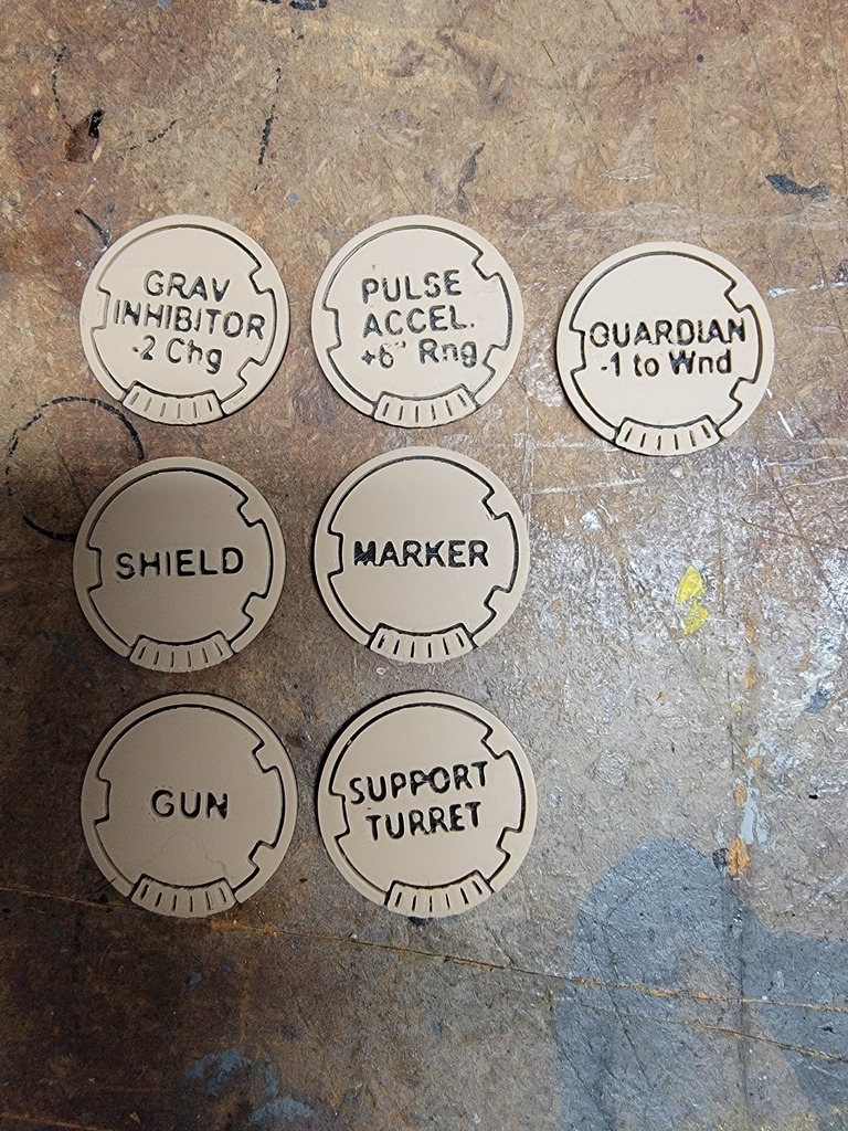 Free 3D file Tau Empire Drone Tokens ⚔・3D print design to download・Cults