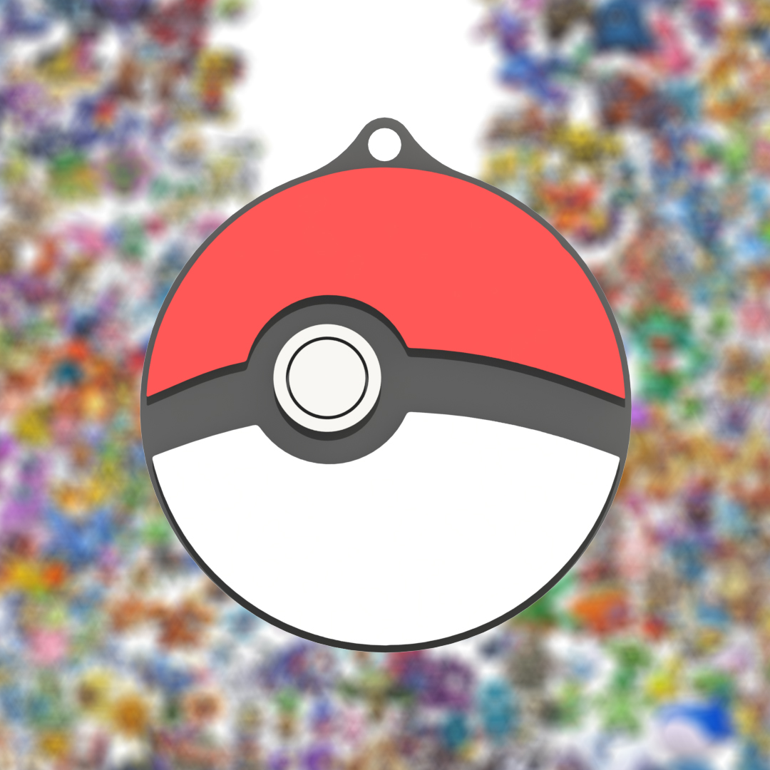 STL file Pokeball Keychain・3D printable model to download・Cults