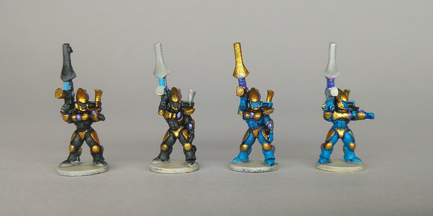 3D printing Tiny Space Elves - Basic Infantry Squad • made with ...