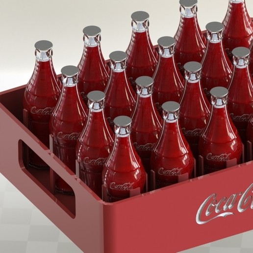 Download free STL file coca cola bottle rack • Model to 3D print ・ Cults