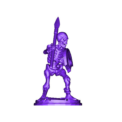 Free STL file Skeleton with Spear and Shield #1・3D print model to ...