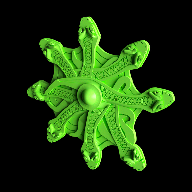 STL file SNAKE FACE SHIELD・Template to download and 3D print・Cults