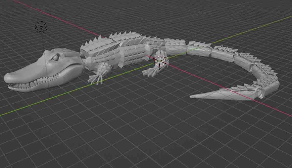 Fichier 3D gratuit Alligator articulé・Plan pour impression 3D à ...