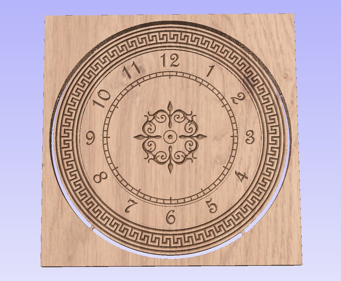 3D file Wall Clock 1 CNC Model 3D model・3D printable model to download ...