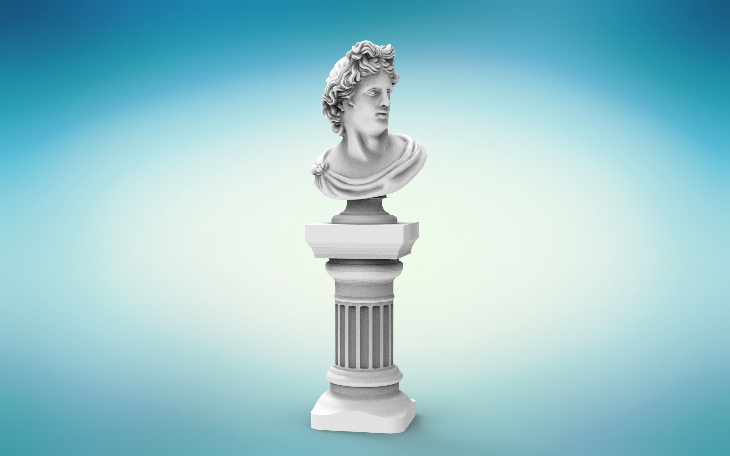 Free STL file Bust of the Apollo Belvedere・Design to download and 3D ...