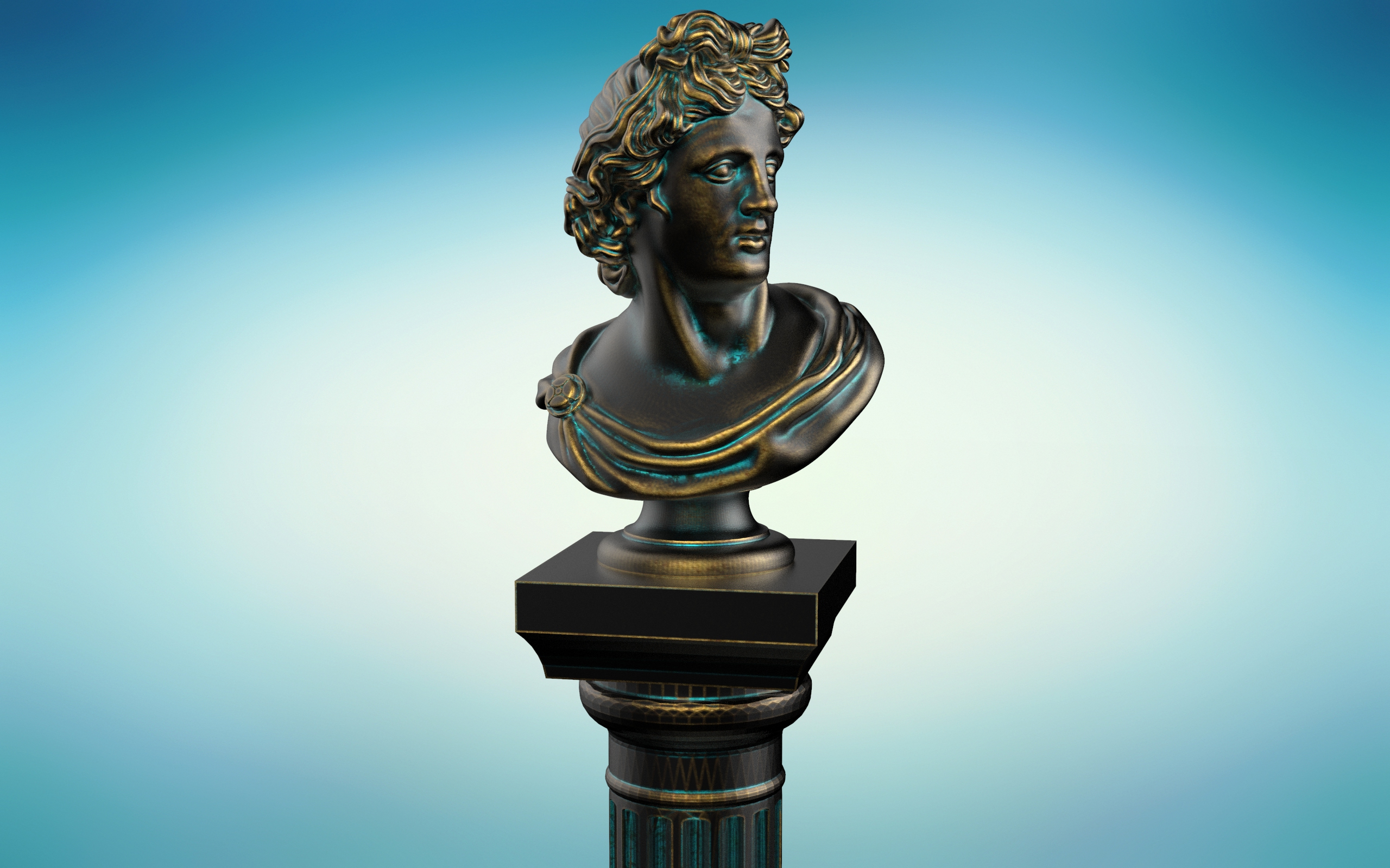 Free STL file Bust of the Apollo Belvedere・Design to download and 3D ...