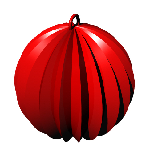 Free STL file Christmas knurled ball decoration・3D printable object to ...
