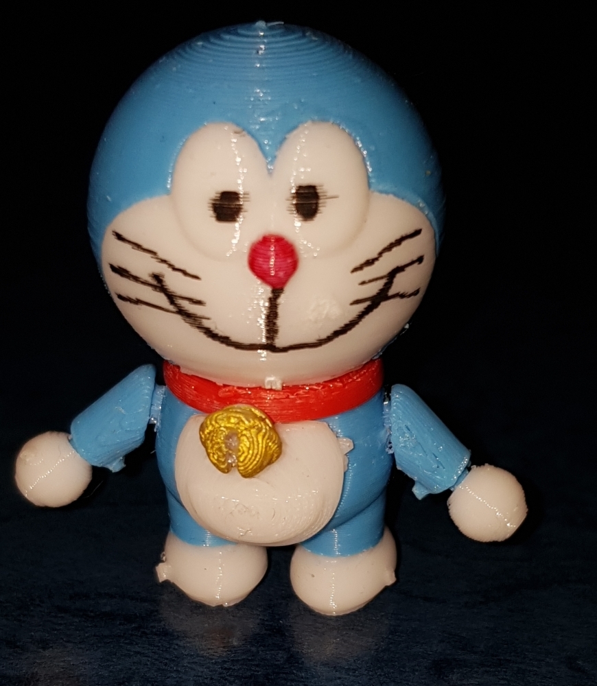 3D printable Doraemon small figure • made with Prusa MK3S・Cults