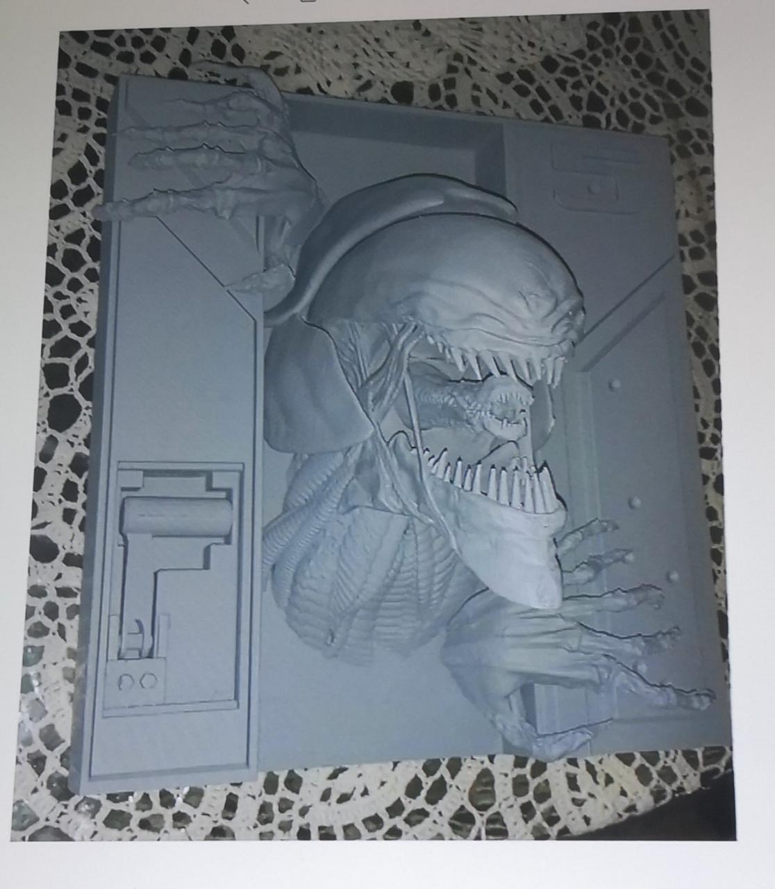 3D file Alien Wall Pendant・3D print object to download・Cults