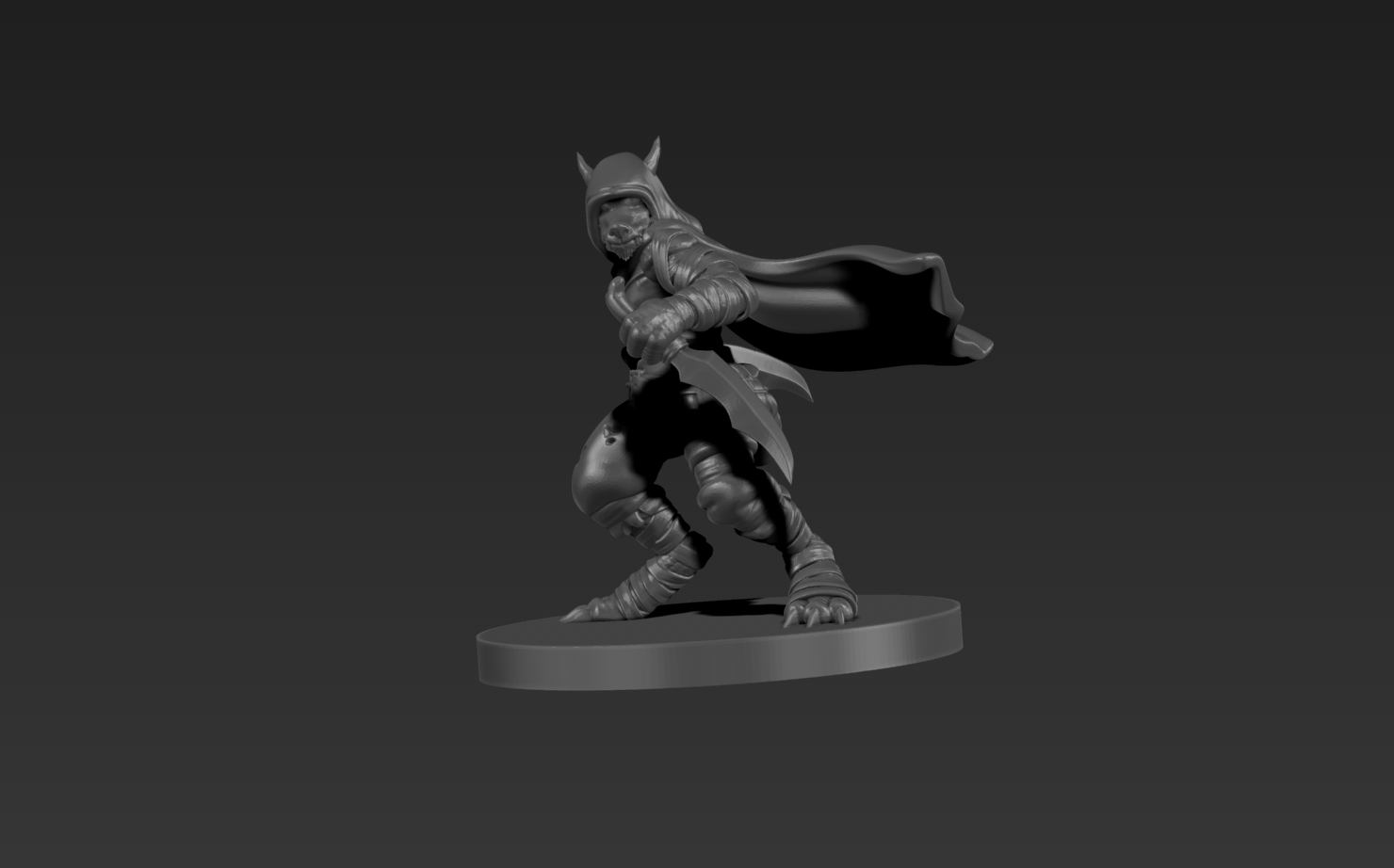 STL file Kobold Rogue Miniature・3D printer model to download・Cults