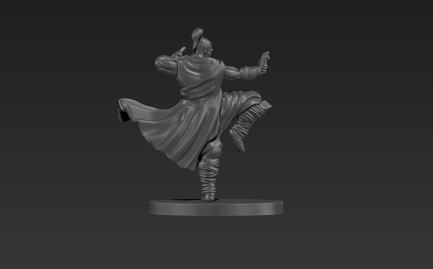STL file Half Orc Monk Miniature・3D printable model to download・Cults