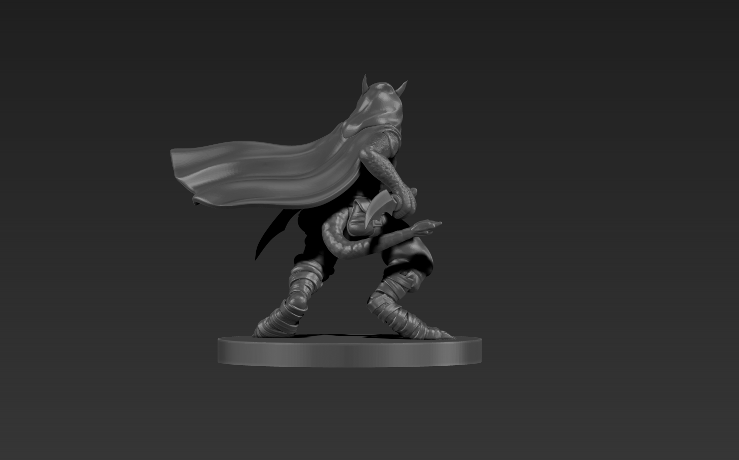 STL file Kobold Rogue Miniature・3D printer model to download・Cults