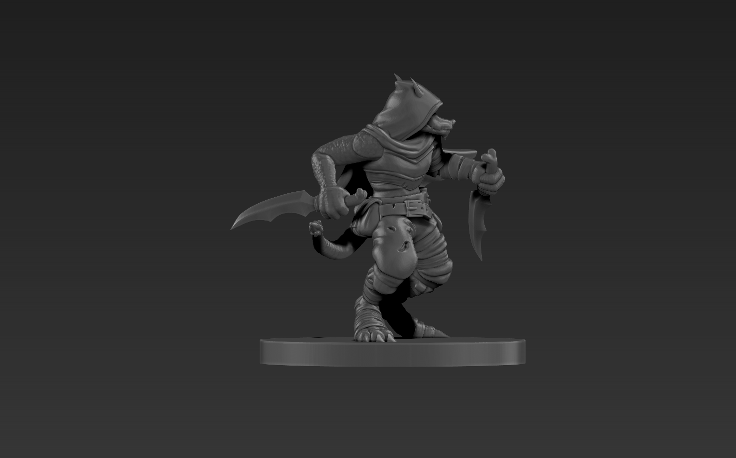 STL file Kobold Rogue Miniature・3D printer model to download・Cults