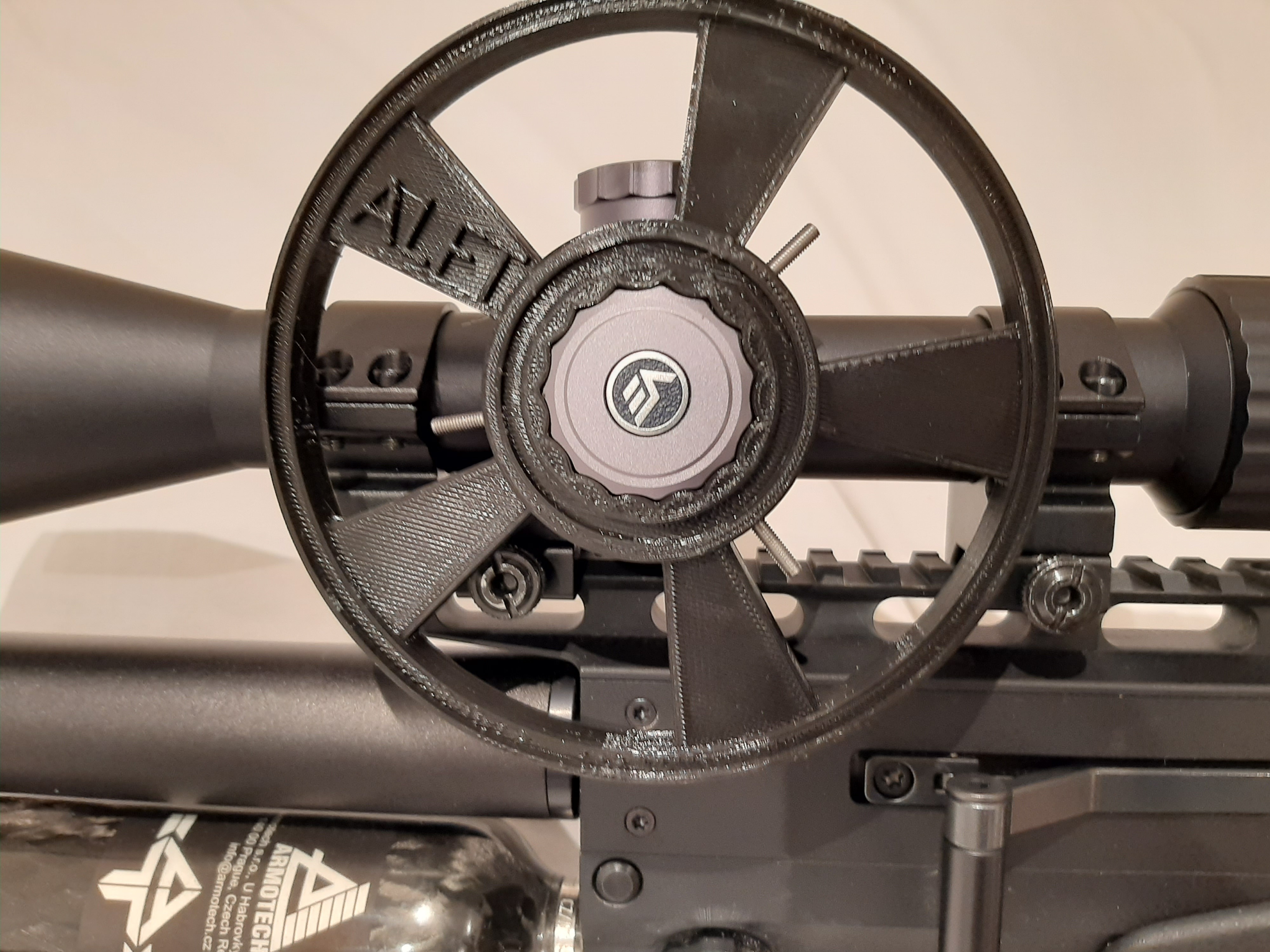 STL file PARALLAX WHEEL MARKSMAN VECTOR OPTICS VIEWFINDER 14 CMS・Model ...