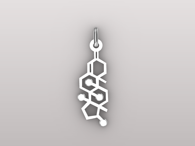 Файл STL Testosterone-molecule・Модель для загрузки и печати в формате ...
