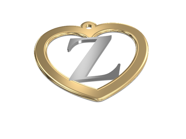 STL file Pendant letter Z・3D printing template to download・Cults