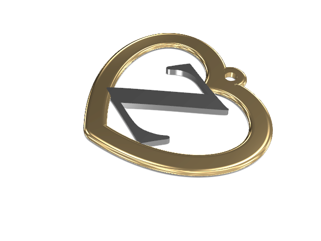 STL file Pendant letter Z・3D printing template to download・Cults