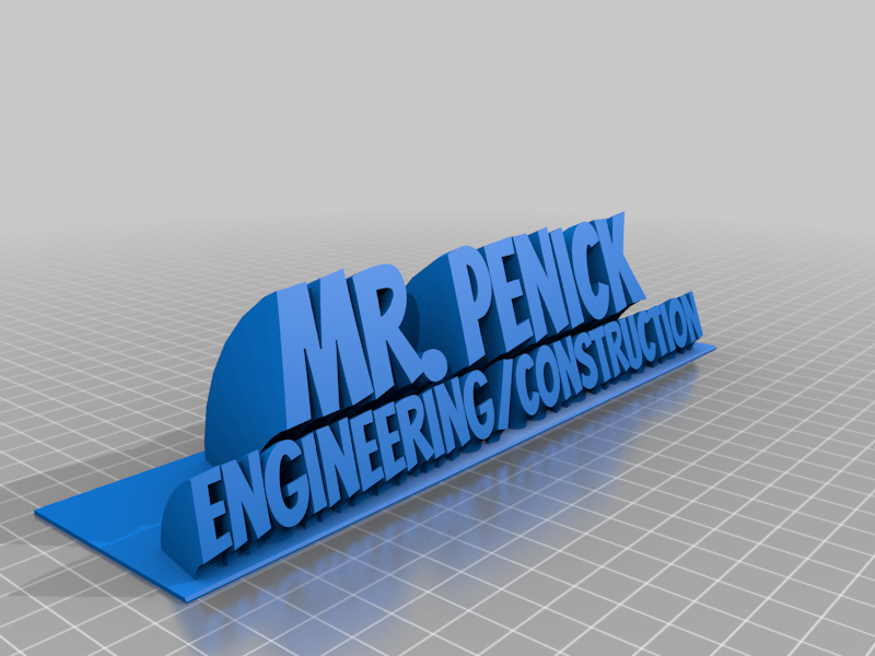 Free STL file Name Plate・3D printable design to download・Cults