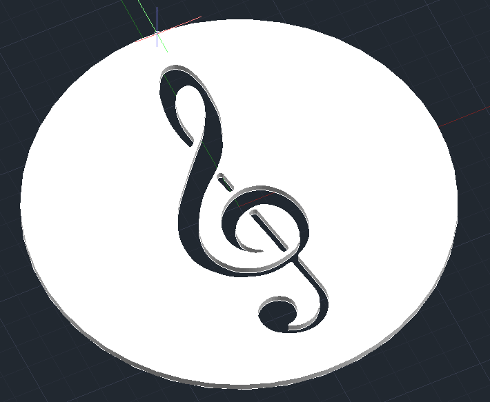 Treble Clef Stencil