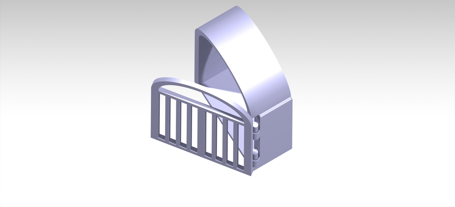 STL file open close gate・3D printing idea to download・Cults