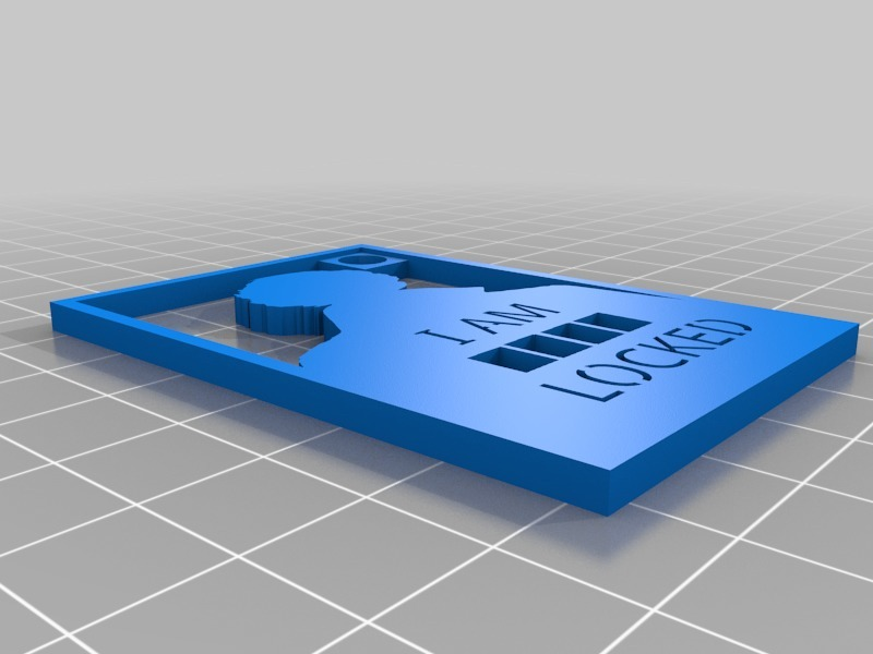 Free STL file I am _ _ _ _ locked・3D printing idea to download・Cults