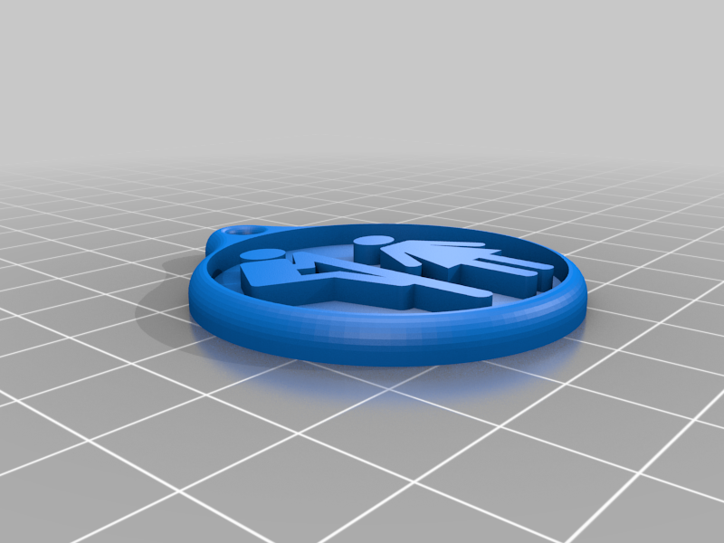 Free 3D file Keychain WC V02・3D printable model to download・Cults